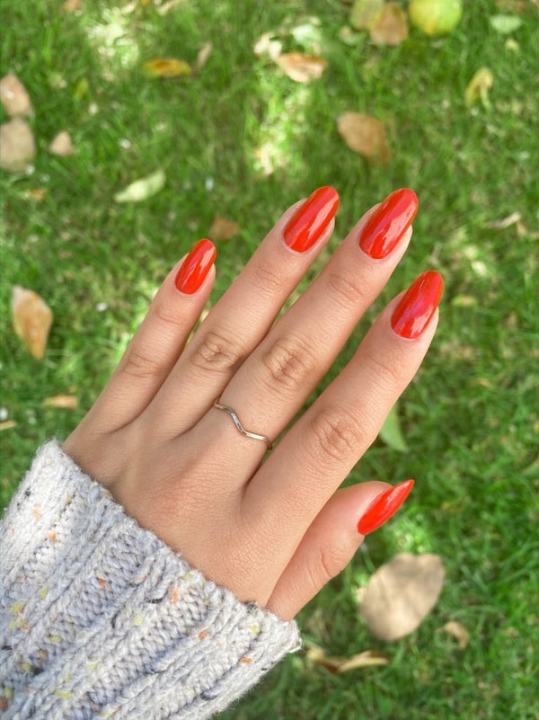 Red Beach Halal Nail Polish Breathable | Mersi Cosmetics