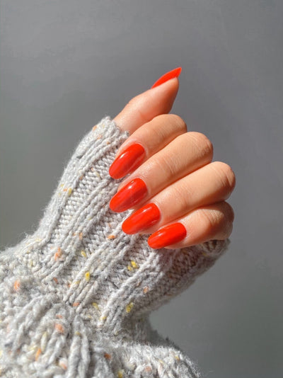 Red Beach Halal Nail Polish Breathable | Mersi Cosmetics